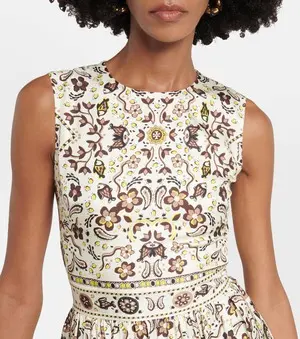 Tory Burch Printed Silk Mini Dress