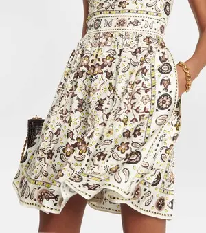 Tory Burch Printed Silk Mini Dress