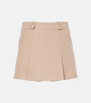 TOM FORD Wool And Silk-blend Boucle Miniskirt