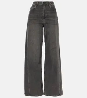 Ag Mid-rise Wide-leg Jeans