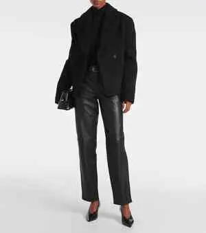 TOTEME Cropped Wool-blend Pea Coat