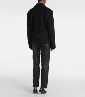 TOTEME Cropped Wool-blend Pea Coat