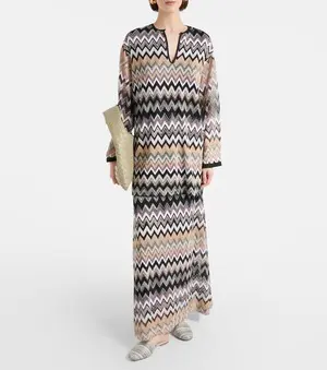 Missoni Zig Zag Canvas Mules - Multicoloured