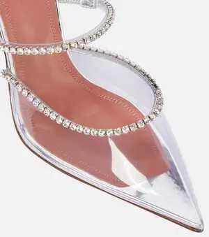 Amina Muaddi Gilda Embellished Mules
