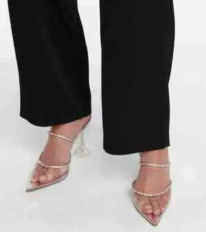 Amina Muaddi Gilda Embellished Mules