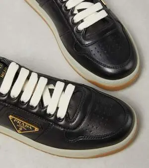 Prada Downtown Leather Low-top Sneakers
