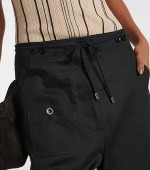 TOTEME Mid-rise Cotton Cargo Pants