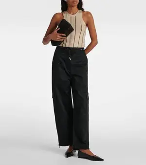 TOTEME Mid-rise Cotton Cargo Pants