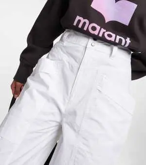 MARANT ETOILE Ruby High-rise Cotton Pants