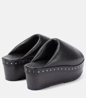 Rick Owens Padded Leather Platform Sandals