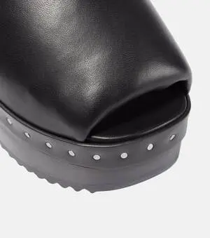 Rick Owens Padded Leather Platform Sandals
