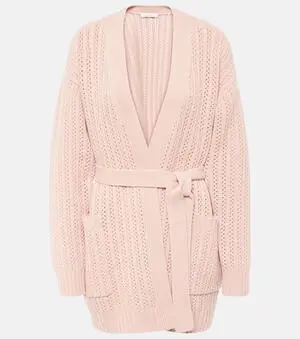 Max Mara Belted Wool And Cashmere Cardigan