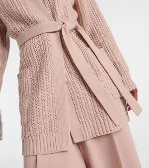 Max Mara Belted Wool And Cashmere Cardigan