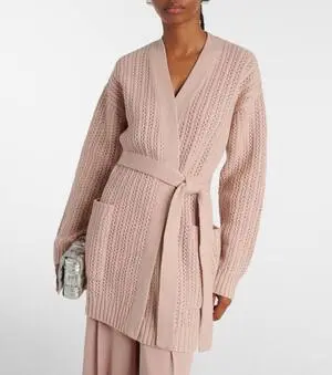 Max Mara Belted Wool And Cashmere Cardigan
