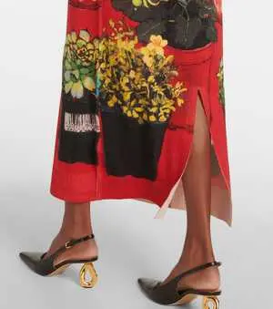 JW Anderson Asymmetric Draped Wool-blend Maxi Dress
