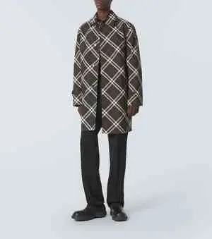 Burberry Check Print Raincoat