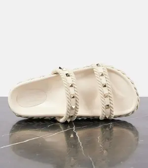 Valentino Garavani Rockstud Espadrille Sandals