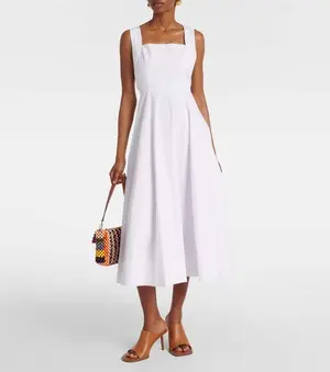 Staud Teresa Cotton Midi Dress