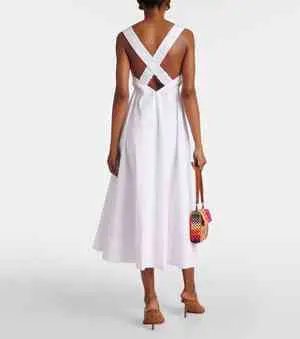 Staud Teresa Cotton Midi Dress