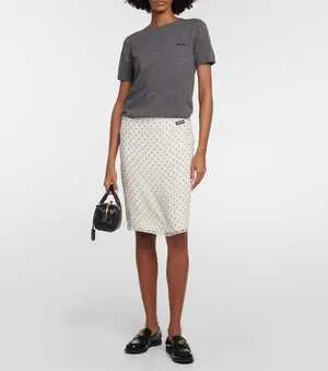 Miu Miu Logo Cashmere Sweater