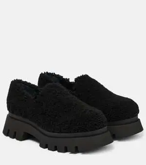 Dorothee Schumacher Shearling Platform Loafers