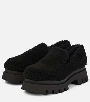Dorothee Schumacher Shearling Platform Loafers