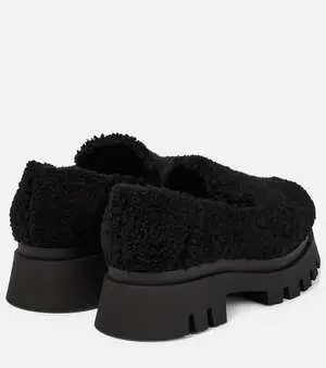 Dorothee Schumacher Shearling Platform Loafers