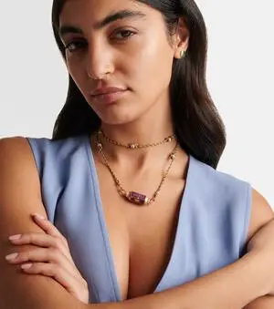 MARIE LICHTENBERG 18kt Rose Gold Diamond And Pearl Locket Necklace