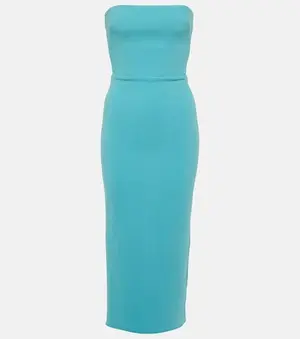 Alex Perry Strapless Midi Dress