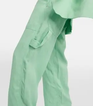 Stella McCartney High-rise Wide-leg Pants - Green