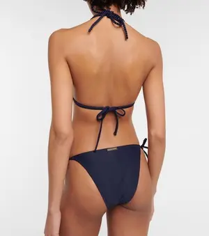 Heidi Klein Core Triangle Bikini Top - Blue