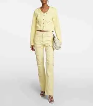 Isabel Marant Valene Cropped Denim Jacket