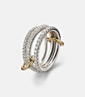 SPINELLI KILCOLLIN Nova Sterling Silver And 18kt Gold Diamond Ring