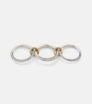 SPINELLI KILCOLLIN Nova Sterling Silver And 18kt Gold Diamond Ring