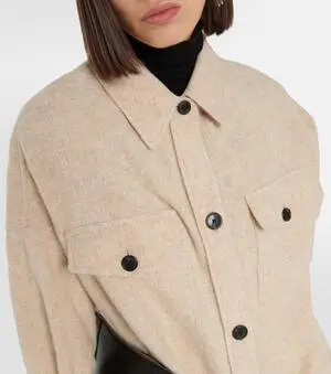 MARANT ETOILE Fontia Wool-blend Coat