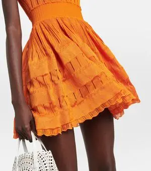 Alaïa Crinoline Mini Dress - Orange