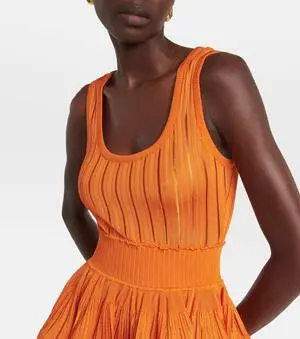 Alaïa Crinoline Mini Dress - Orange