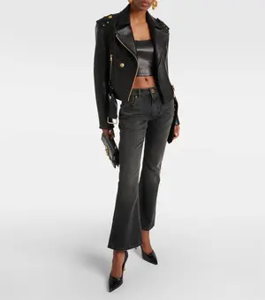 Balmain Western Low-rise Bootcut Jeans