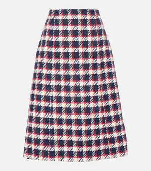 Carolina Herrera Tweed Midi Skirt