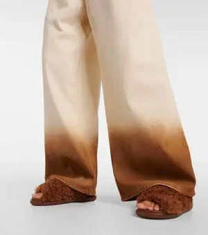 Alanui High-rise Wide-leg Jeans