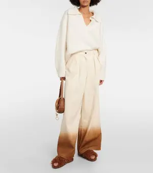 Alanui High-rise Wide-leg Jeans