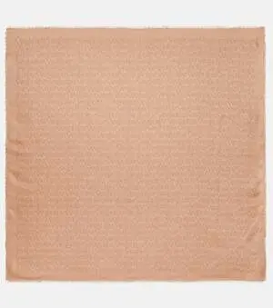 Saint Laurent Printed Modal And Cashmere Scarf - Beige