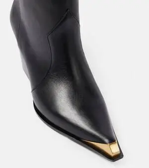 Etro Leather Cowboy Boots