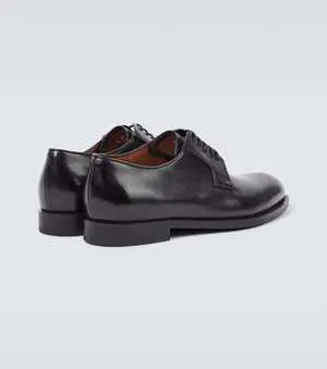 Zegna Flex Leather Derby Shoes