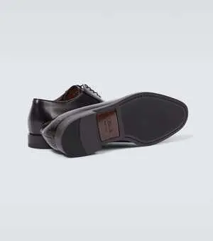 Zegna Flex Leather Derby Shoes