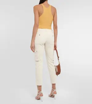 Isabel Marant Étoile Evalia Tapered Cotton Cargo Pants