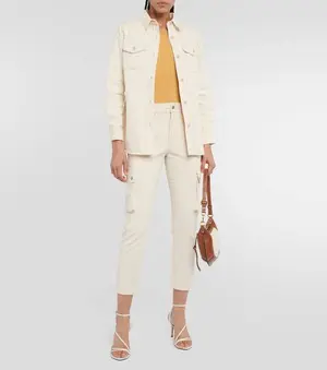 Isabel Marant Étoile Evalia Tapered Cotton Cargo Pants