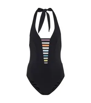 KARLA COLLETTO Beatrix Halterneck Swimsuit - Black