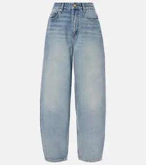 GANNI High-rise Barrel-leg Jeans