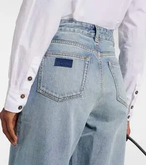 GANNI High-rise Barrel-leg Jeans